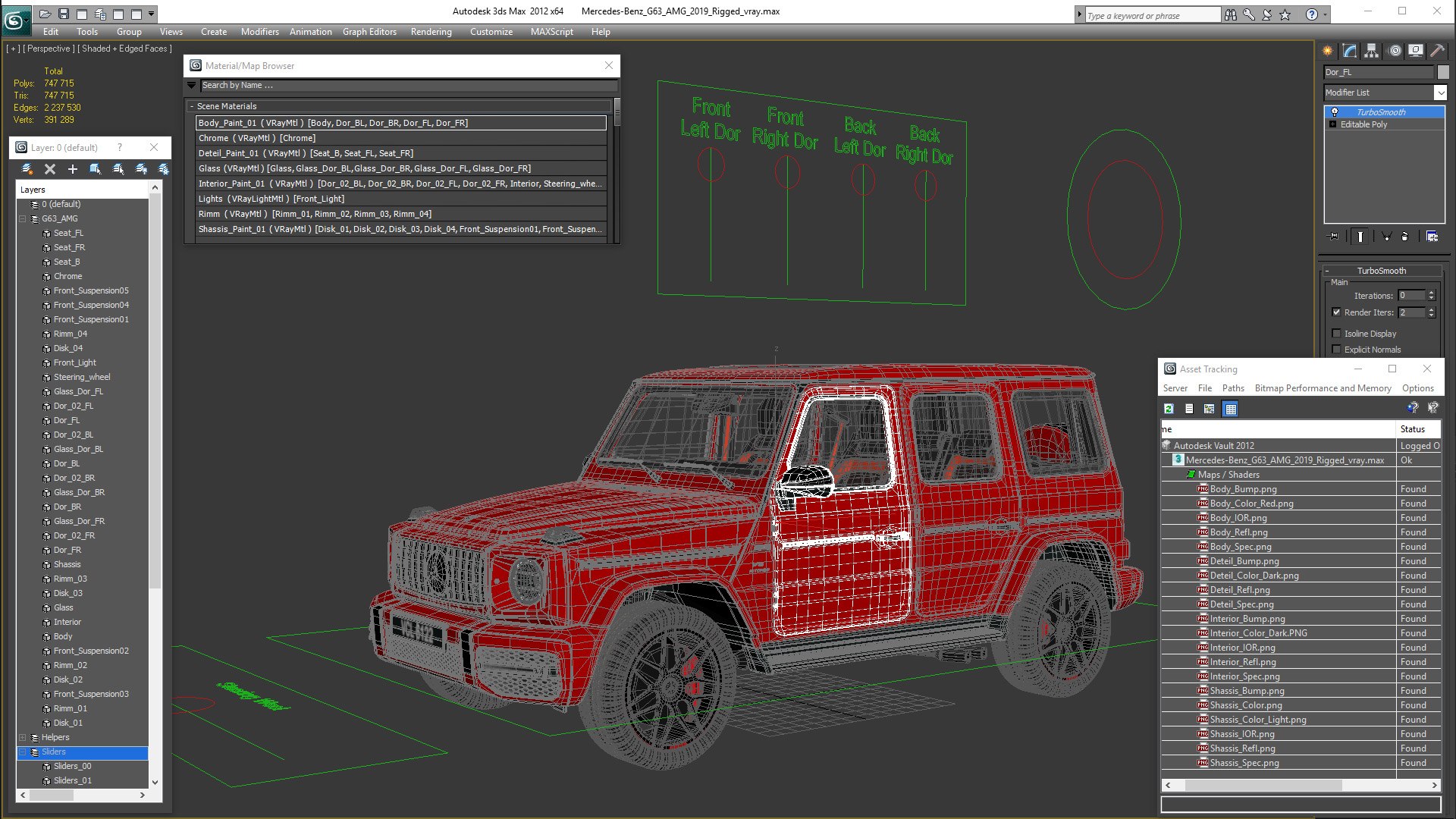 3D Mercedes-benz G63 Amg 2019 - TurboSquid 1487024