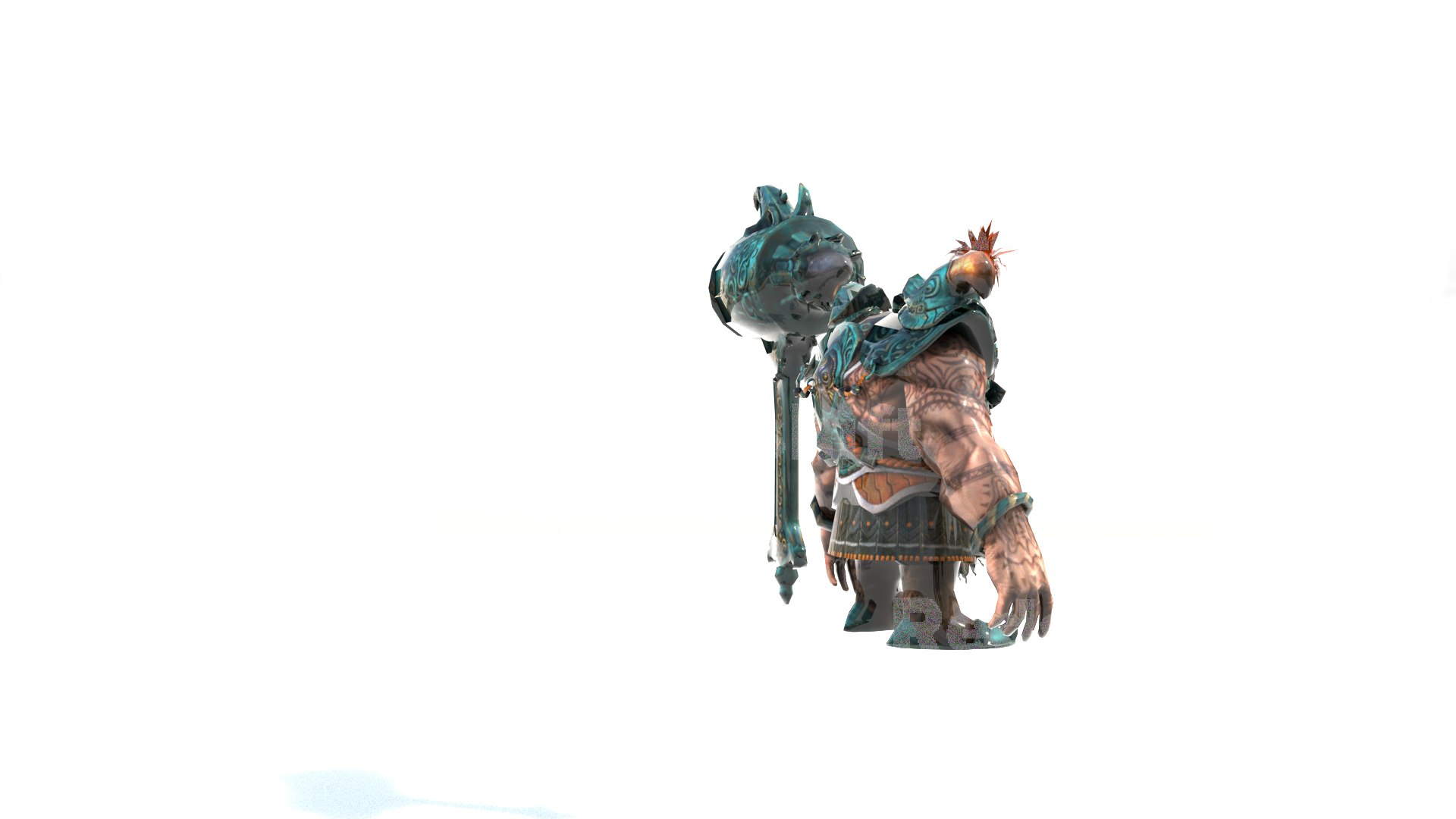 3D модель Armor heavy armor hammer evil troll ghouls monster the giant ...