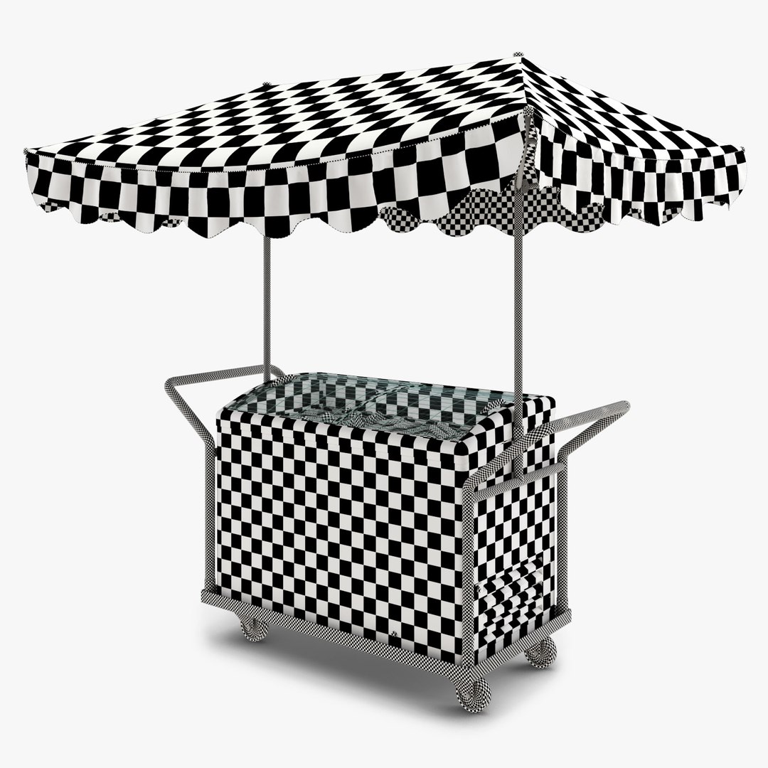 Trolley display freezer hand 3D model - TurboSquid 1508468