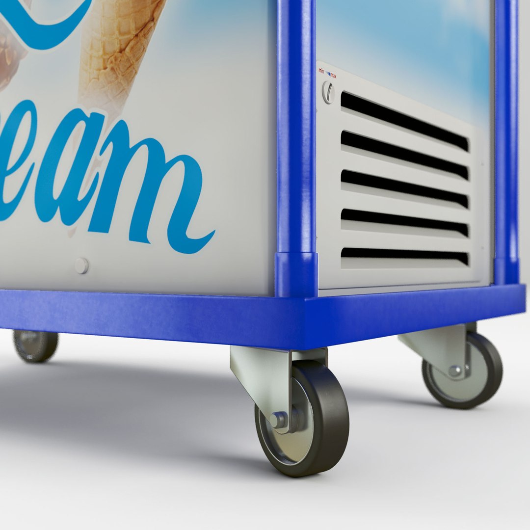 Trolley display freezer hand 3D model - TurboSquid 1508468