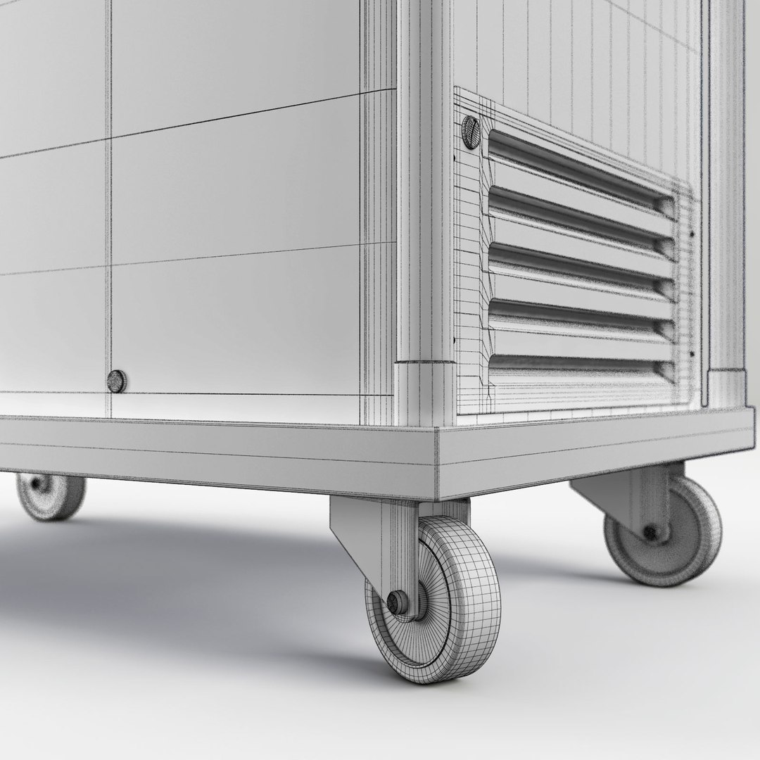 Trolley display freezer hand 3D model - TurboSquid 1508468