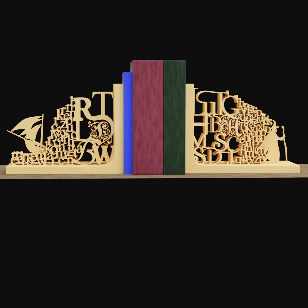 3D Bookend Book Model - TurboSquid 1282093