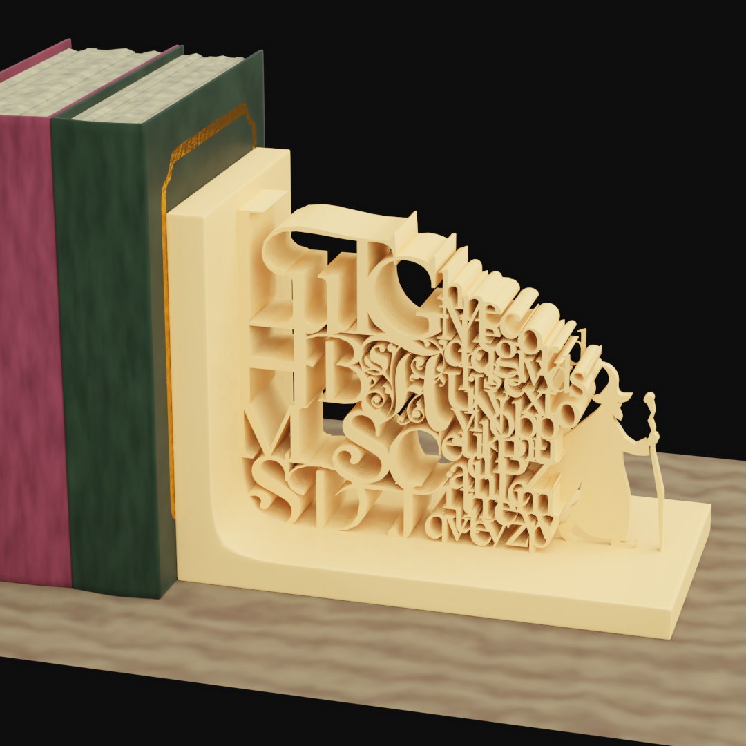 3D Bookend Book Model - TurboSquid 1282093