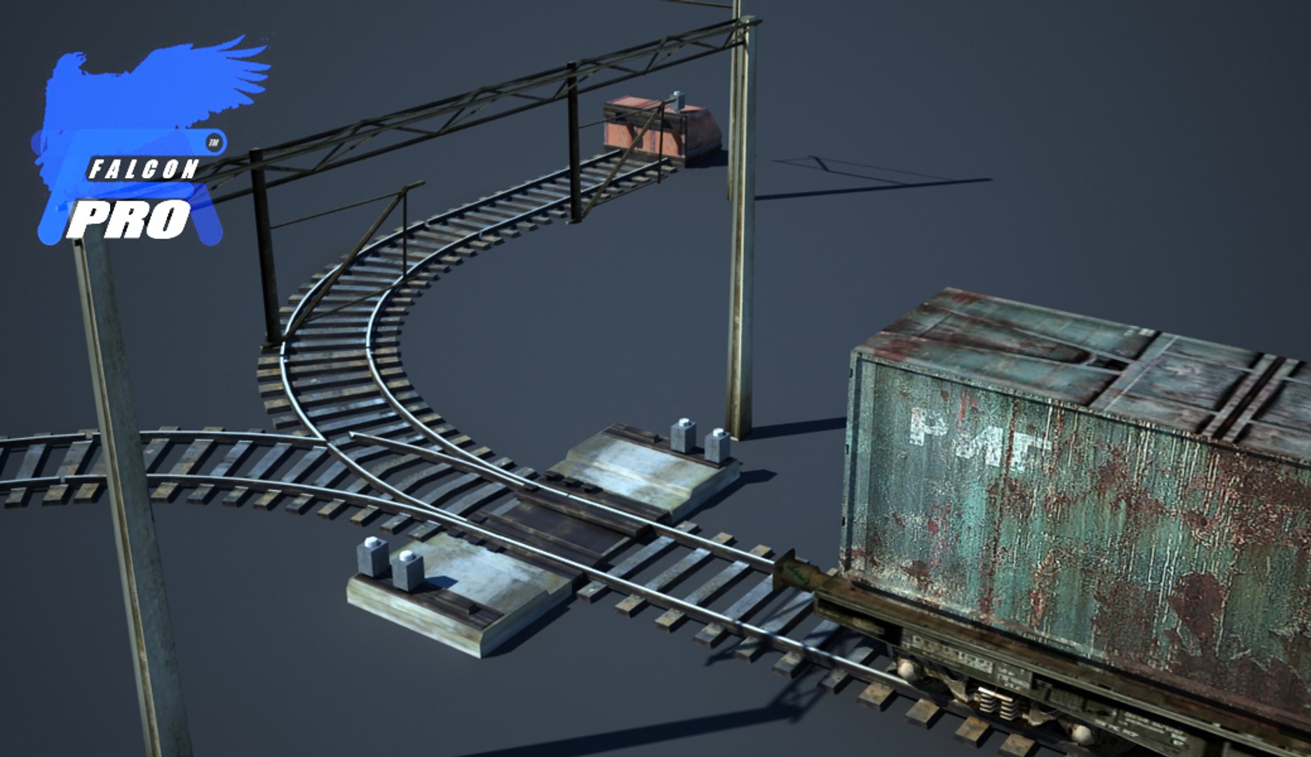 3d Model Train Kit Engin Cargo