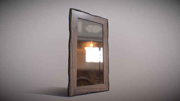 3D Raw Wood Mirror - TurboSquid 2019477