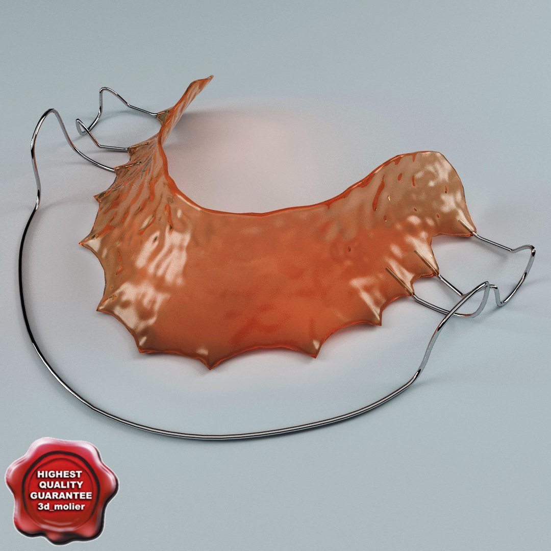 dental tooth plate 3d model