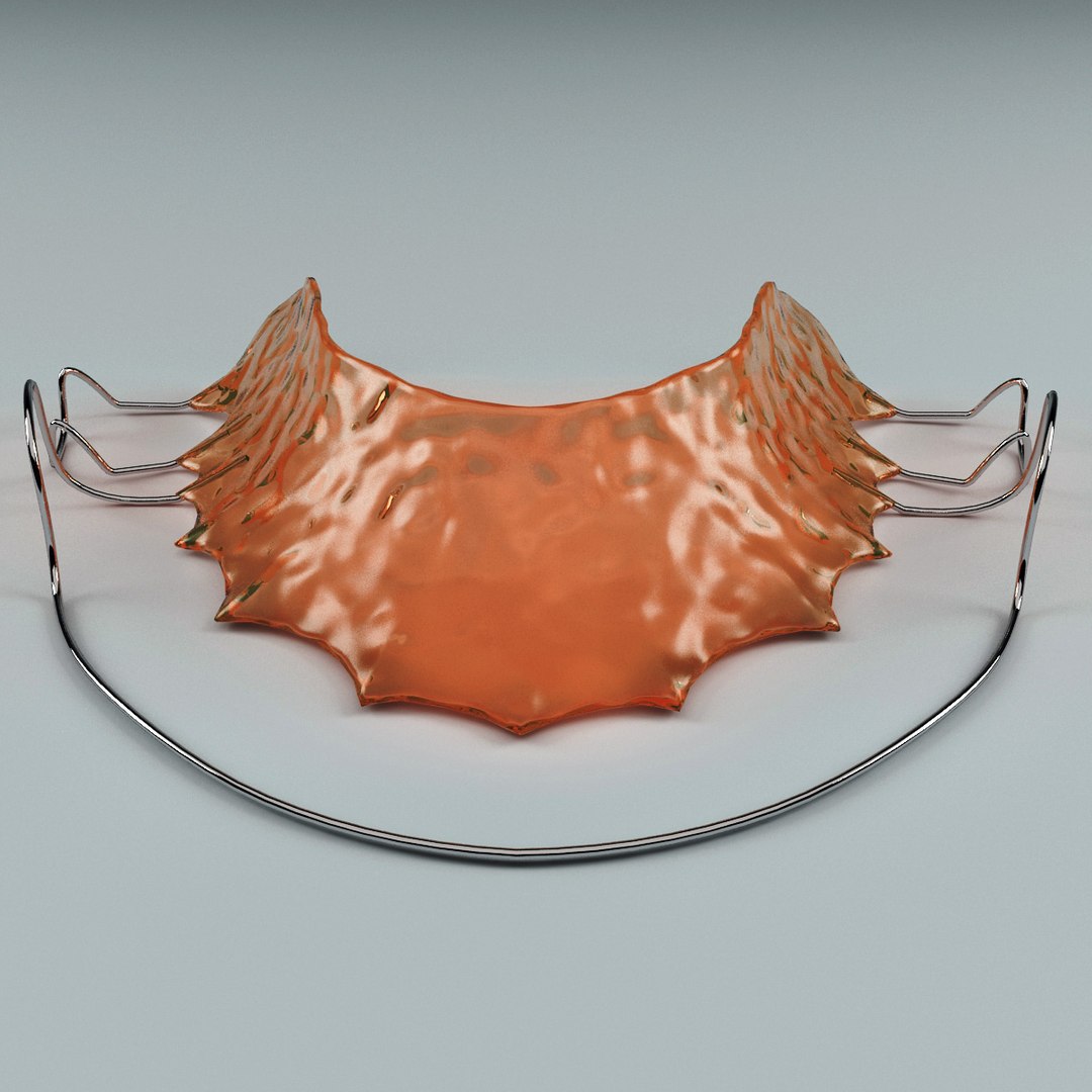 dental tooth plate 3d model