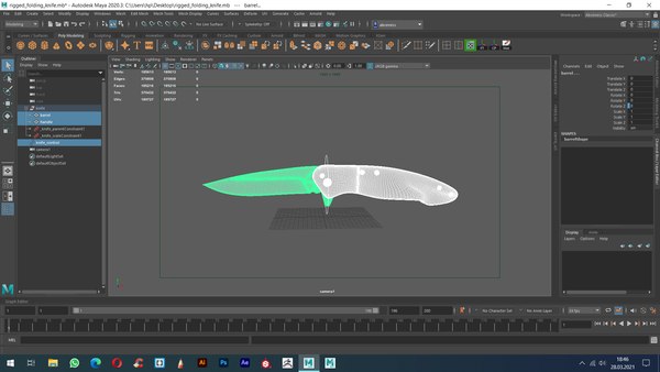 Knife animation 3D - TurboSquid 1711879
