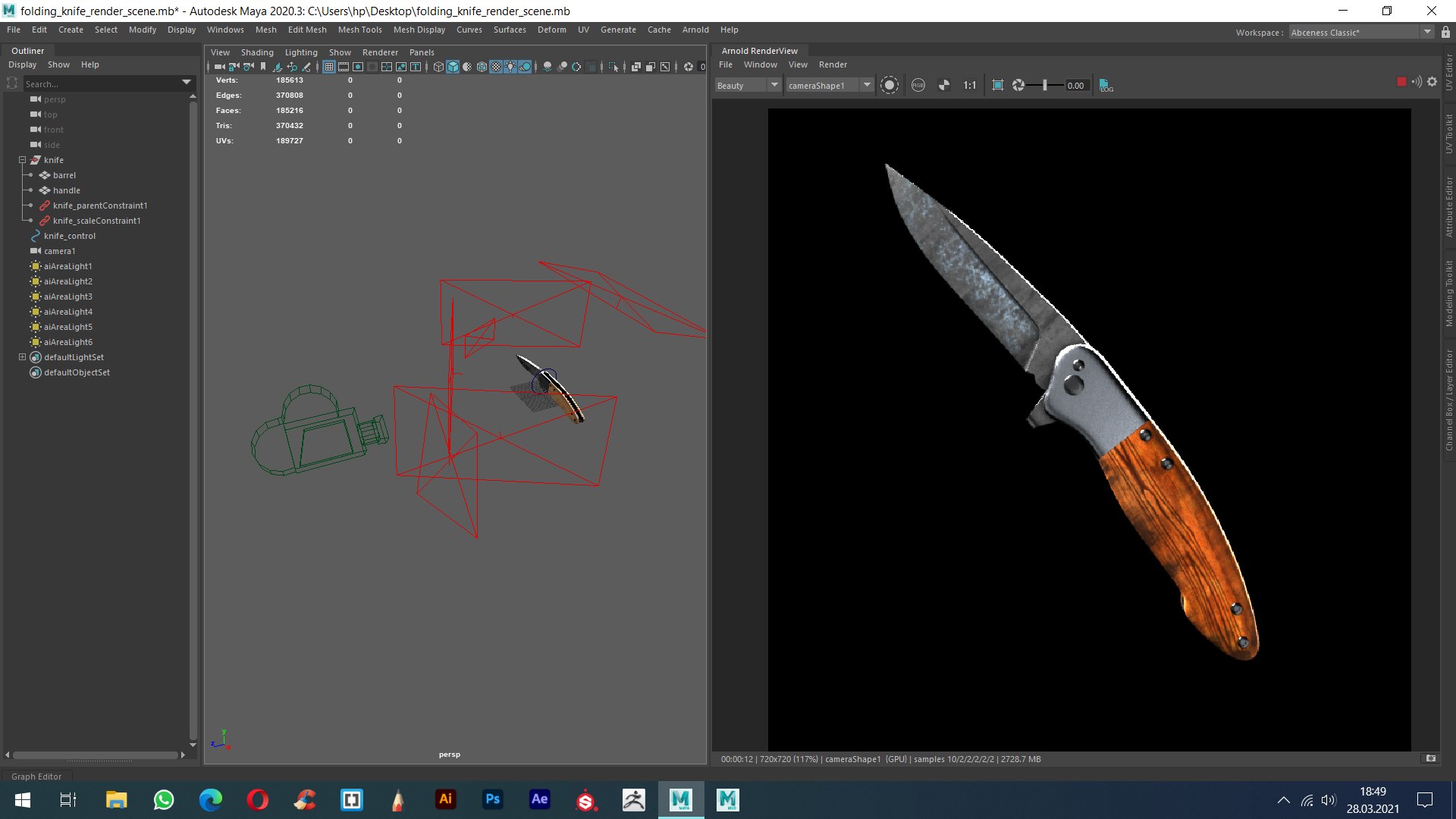 Knife Animation 3D - TurboSquid 1711879