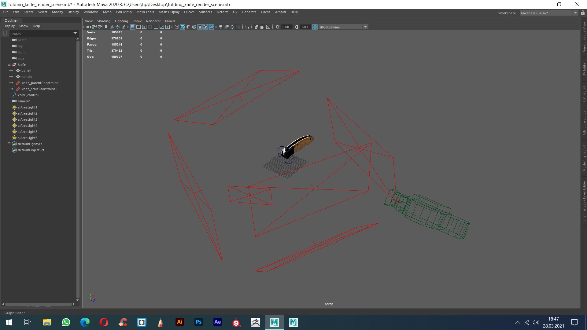 Knife Animation 3D - TurboSquid 1711879