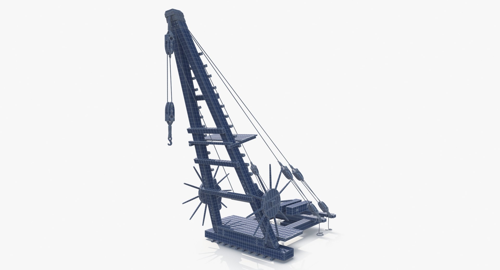 3D Roman Wooden Crane(1) - TurboSquid 2163698