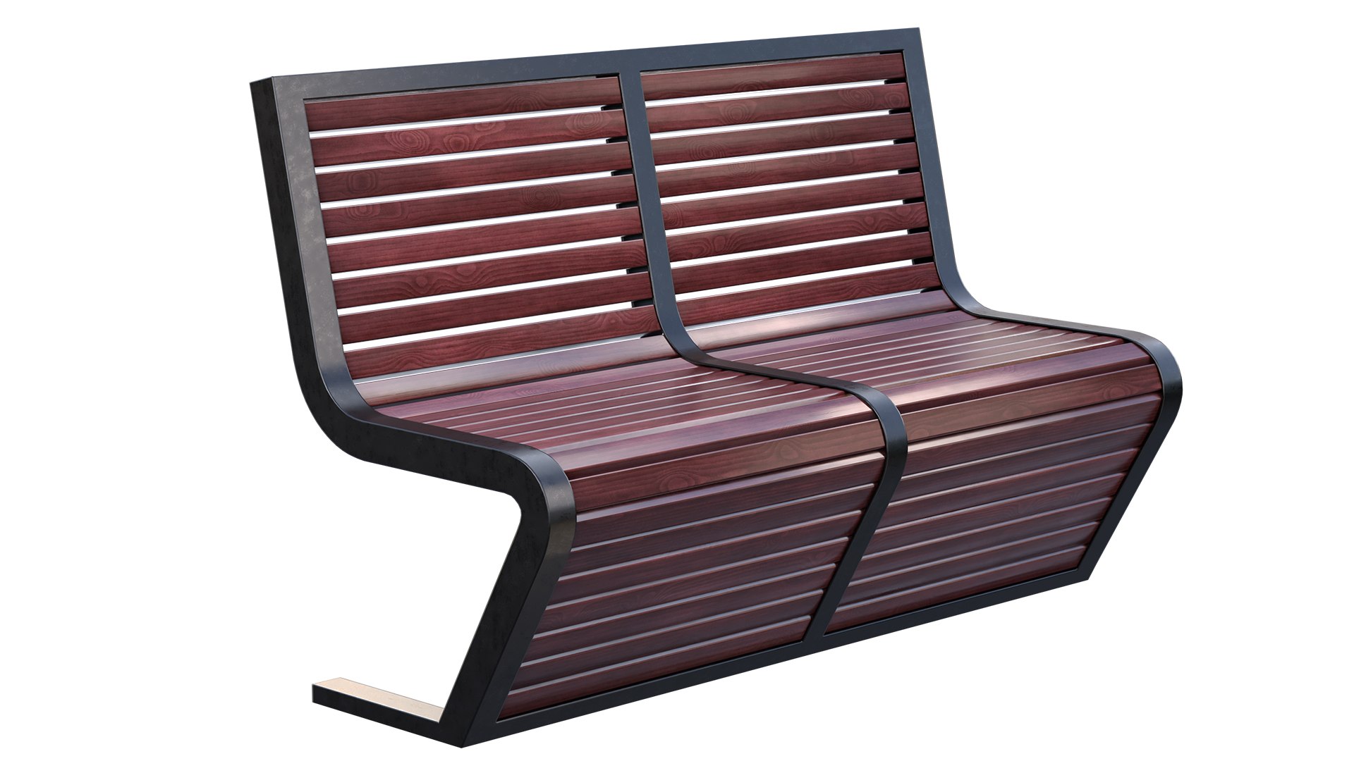 3D Set Of Benches With Recycling Bins Model - TurboSquid 1872088