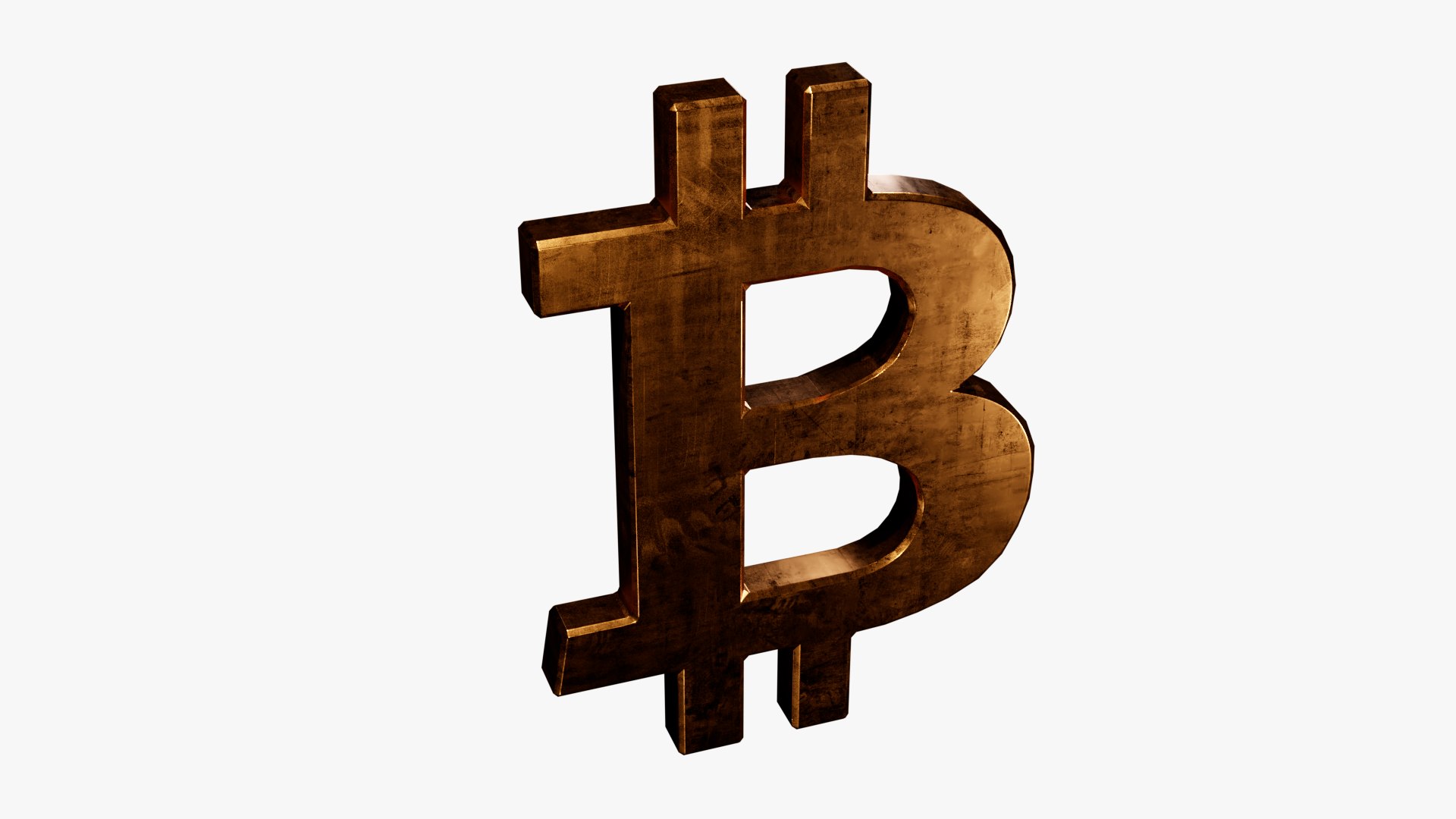 3D Model Symbol Copper Bitcoin - TurboSquid 1709626