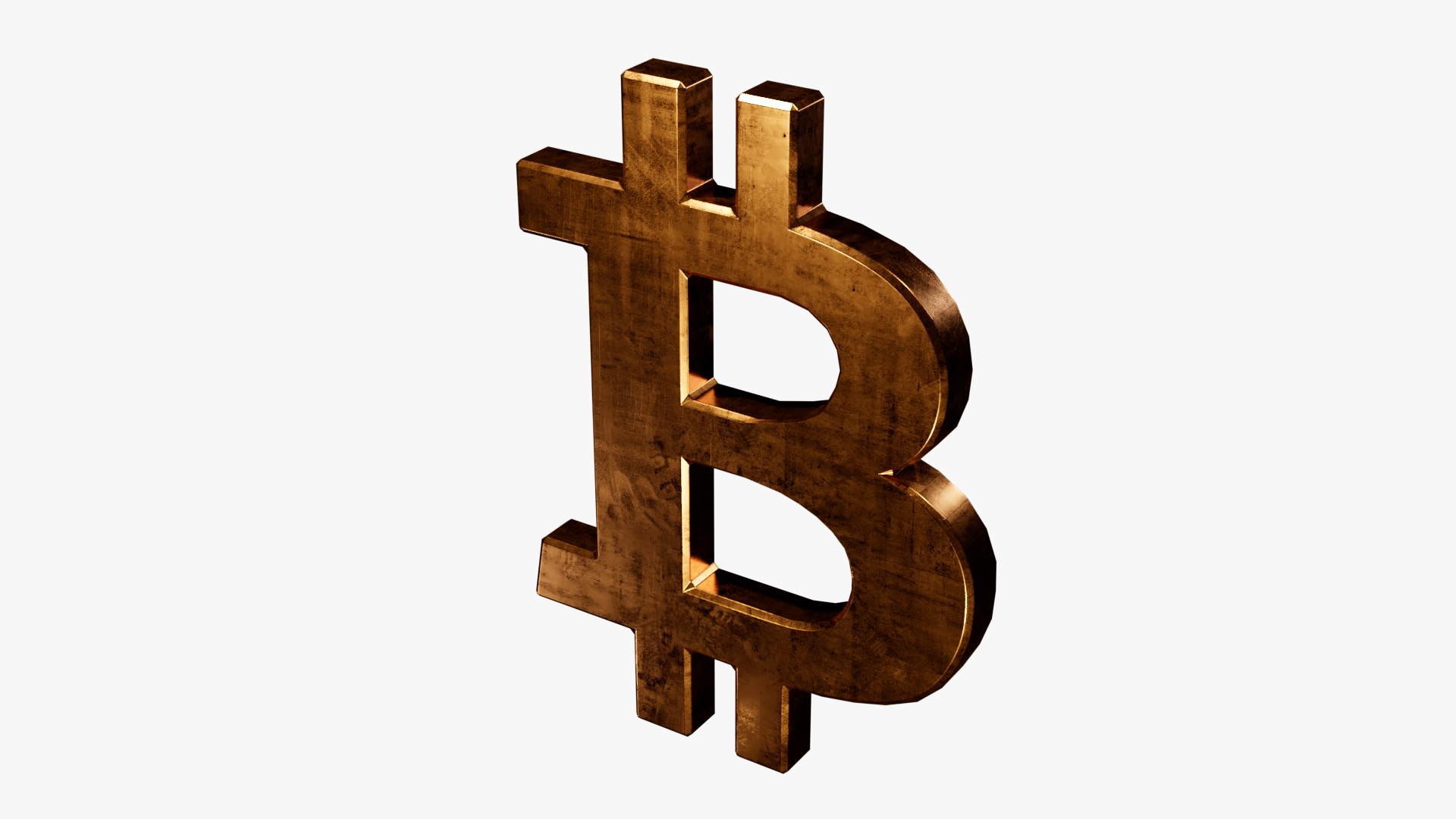 3D Model Symbol Copper Bitcoin - TurboSquid 1709626