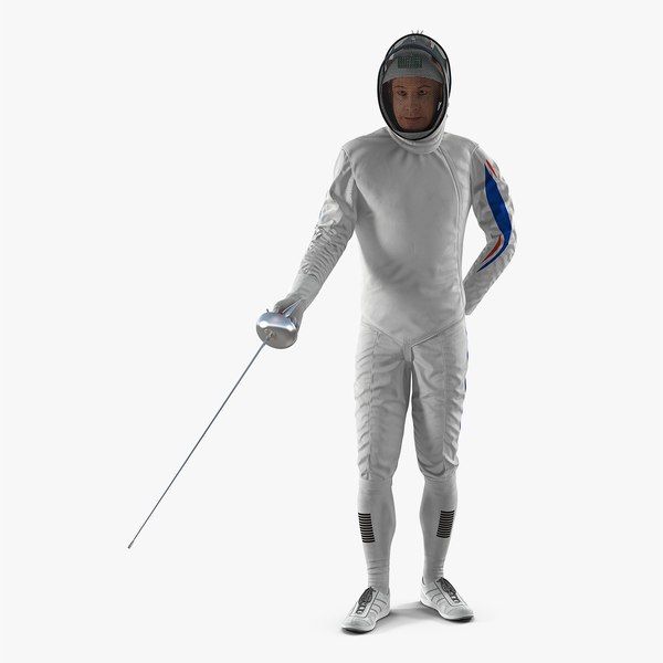 Olympic men fencer rigged 3D model - TurboSquid 1285553