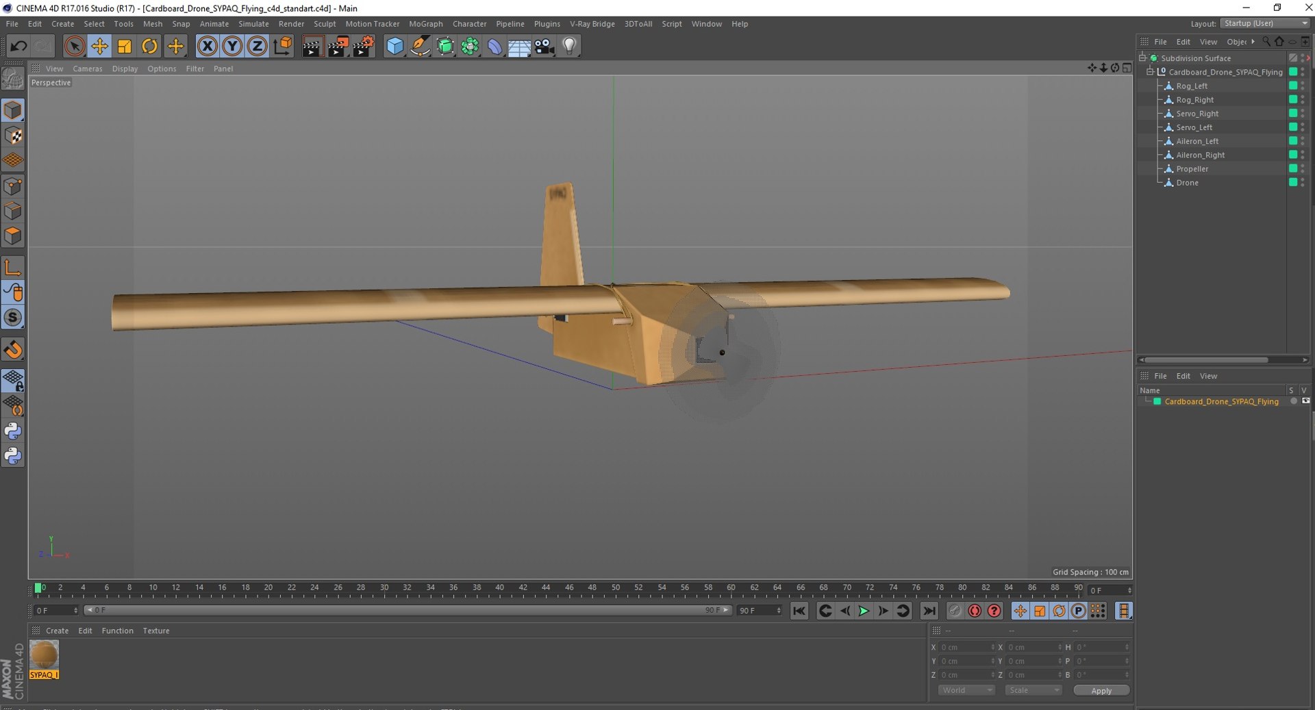 3D Cardboard Drone SYPAQ Flying model - TurboSquid 2157857