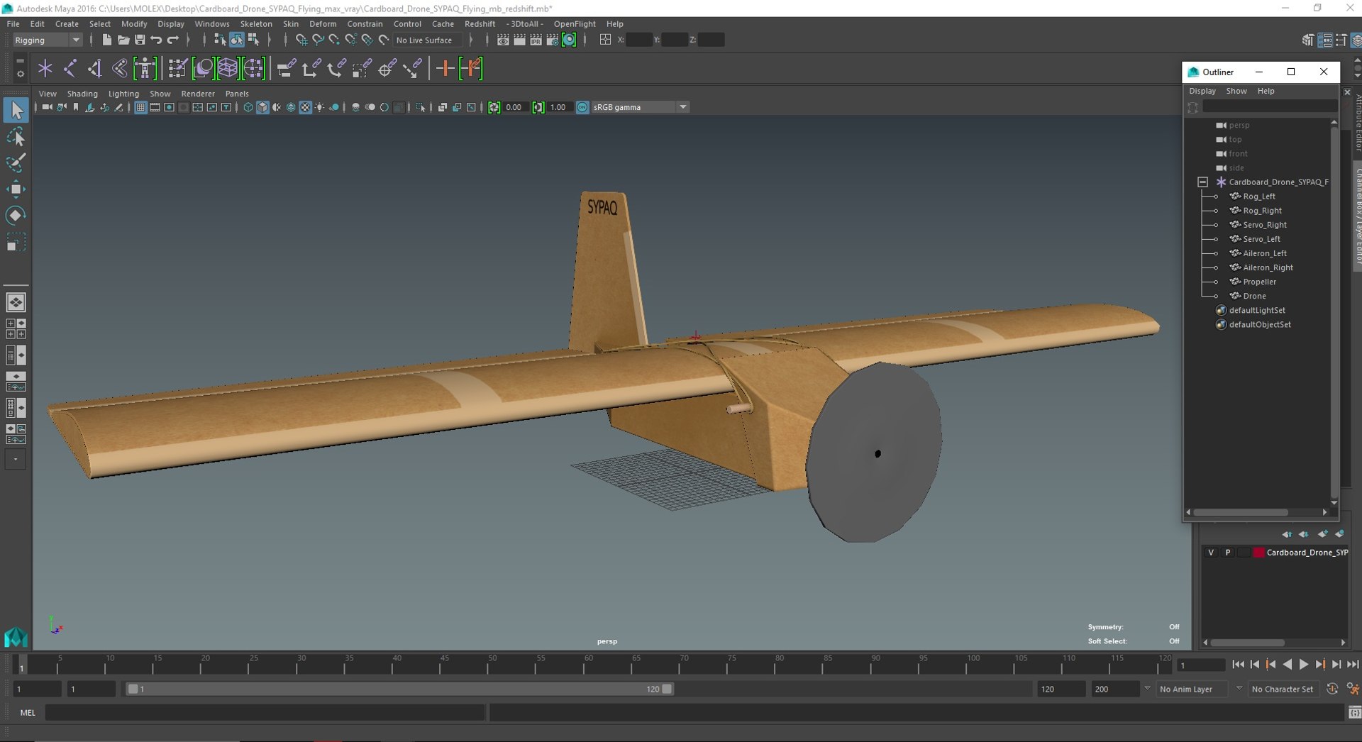 3D Cardboard Drone SYPAQ Flying model - TurboSquid 2157857