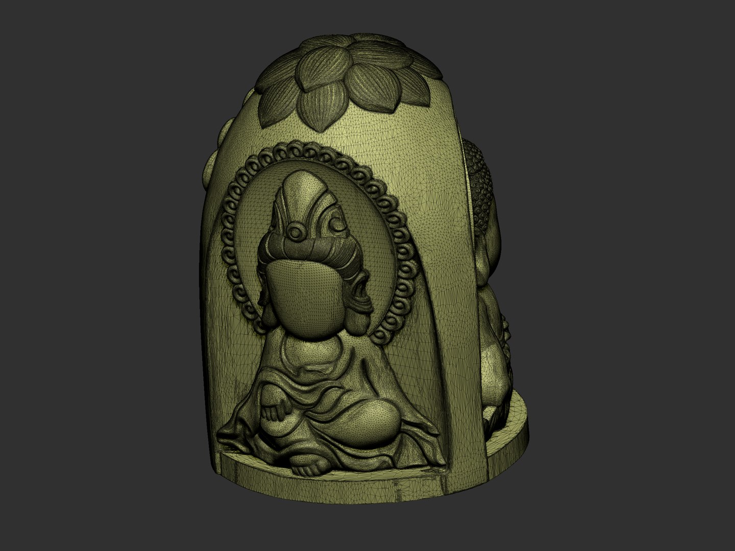 3D Three-faced Buddha - TurboSquid 2169120