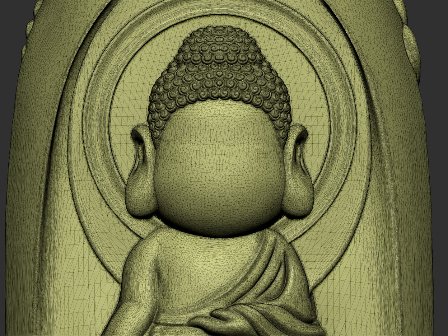 3D Three-faced Buddha - TurboSquid 2169120