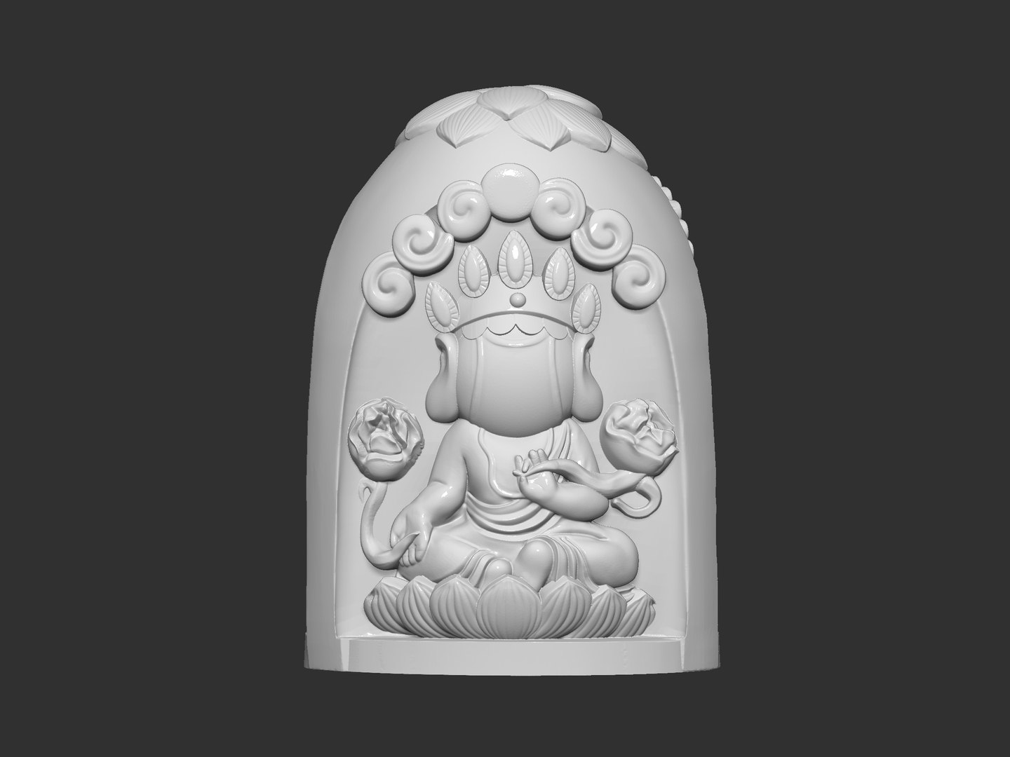 3D Three-faced Buddha - TurboSquid 2169120