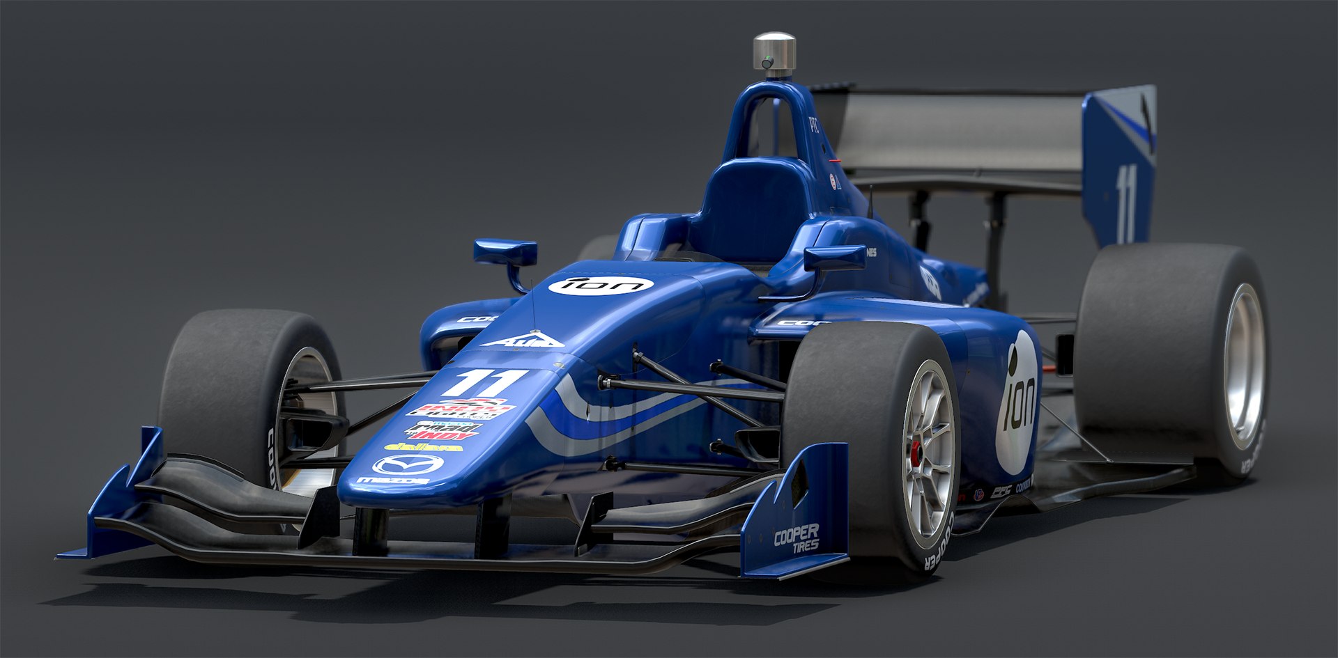 Dallara Open Wheel Mazda Racing Car 2015 PBR 3D - TurboSquid 2013125
