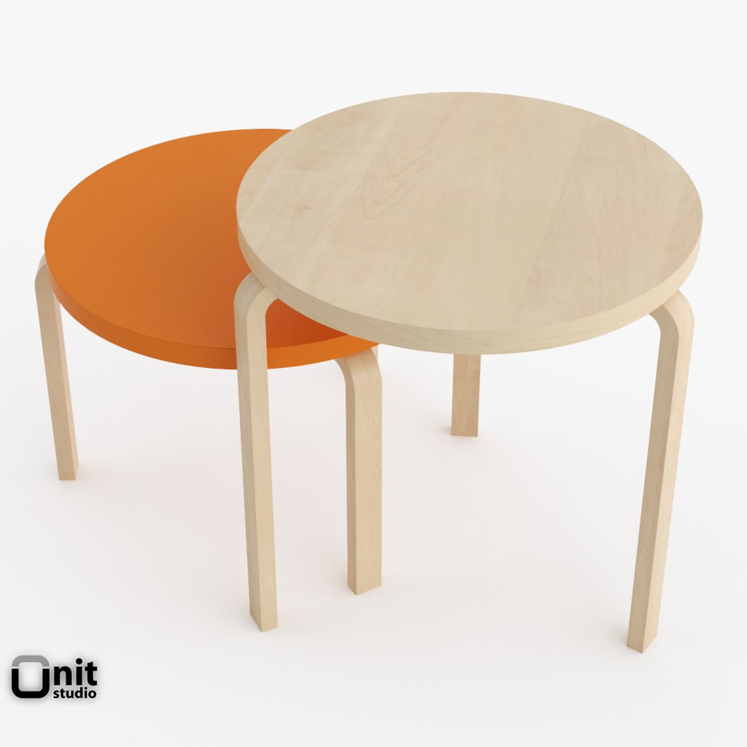 3d Model Of Artek Table 90b Alvar Aalto