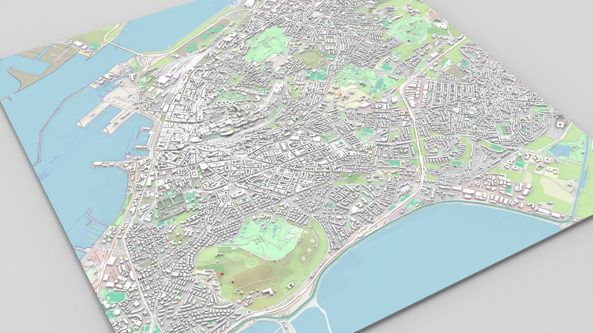 Cityscape Cagliari Italian Island Of Sardinia 3D Model - TurboSquid 2294135