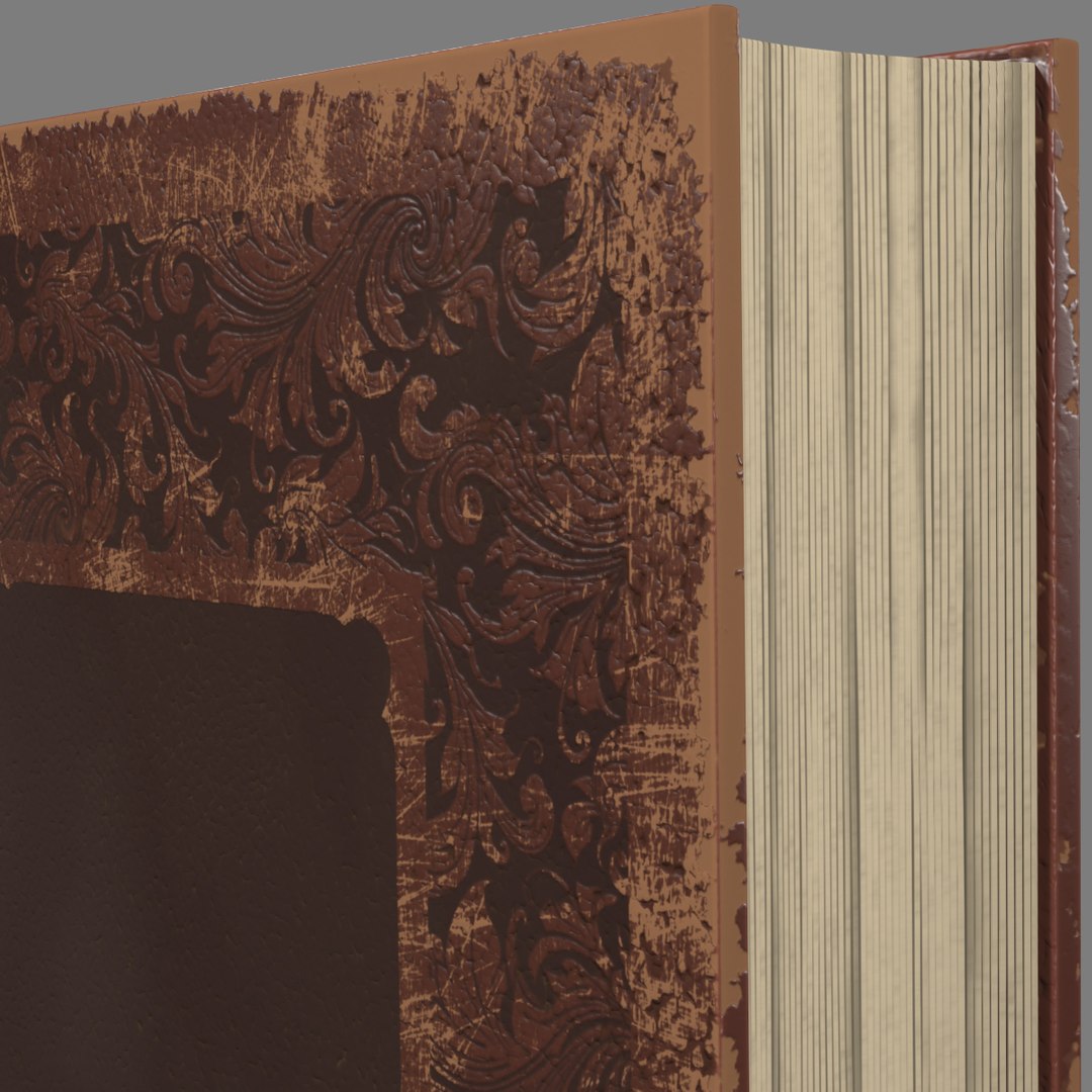 3d Old Book Model