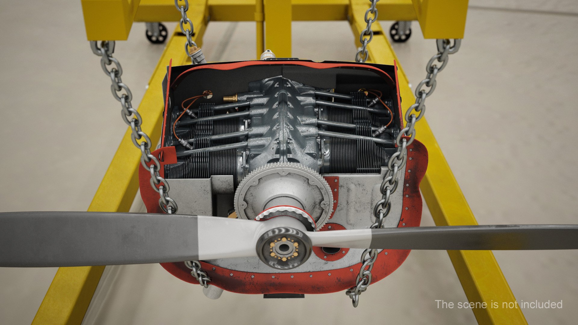 Aero Engine Lycoming O 320 Old 3D model - TurboSquid 1987015