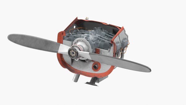 Aero Engine Lycoming O 320 Old 3D model - TurboSquid 1987015