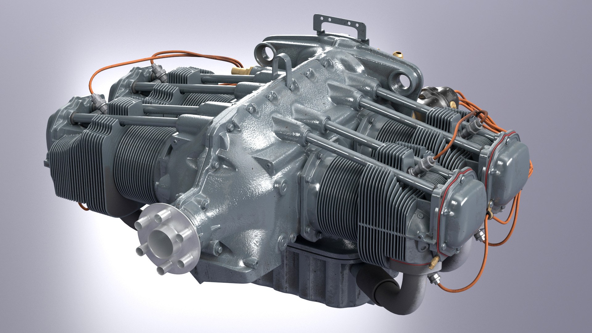 Aero Engine Lycoming O 320 Old 3D model - TurboSquid 1987015