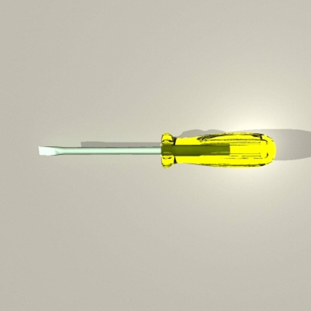 3d Screwdriver Model