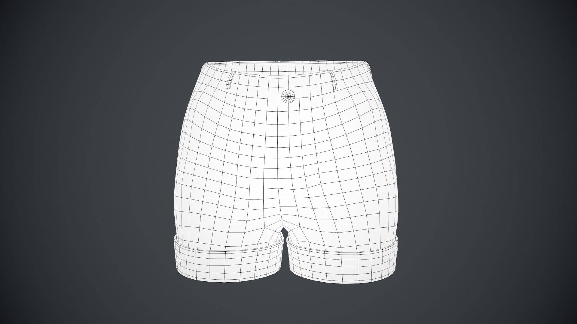 3D Female Blue Ripped Jeans Shorts model - TurboSquid 1927724
