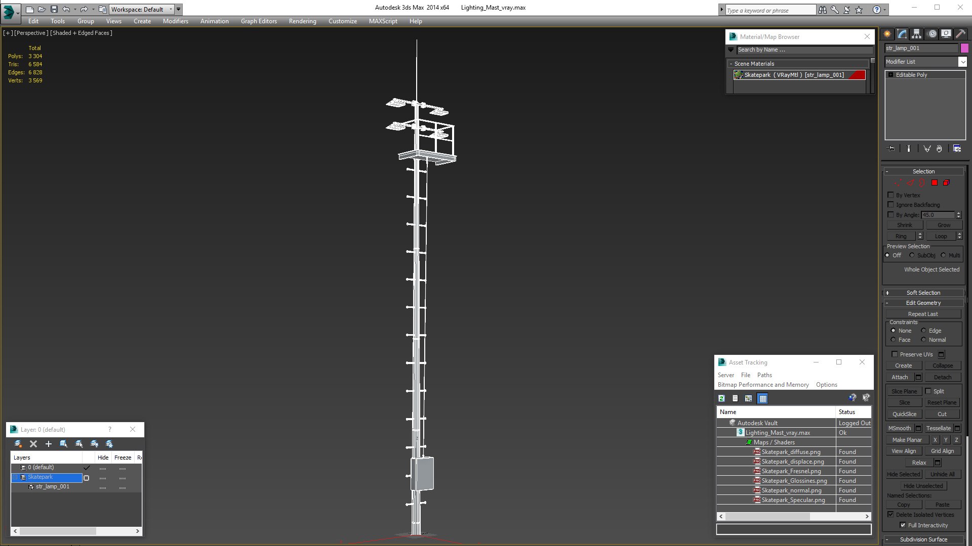 Lighting Mast 3D Model - TurboSquid 1495666