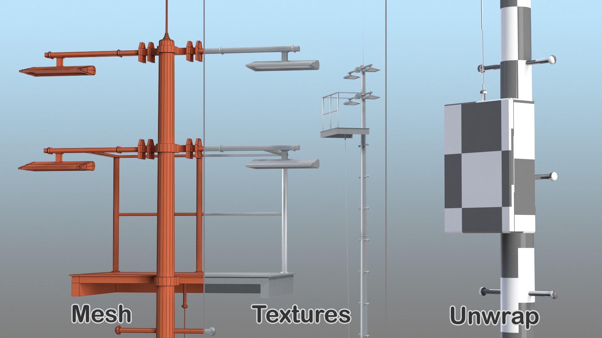 Lighting Mast 3D Model - TurboSquid 1495666