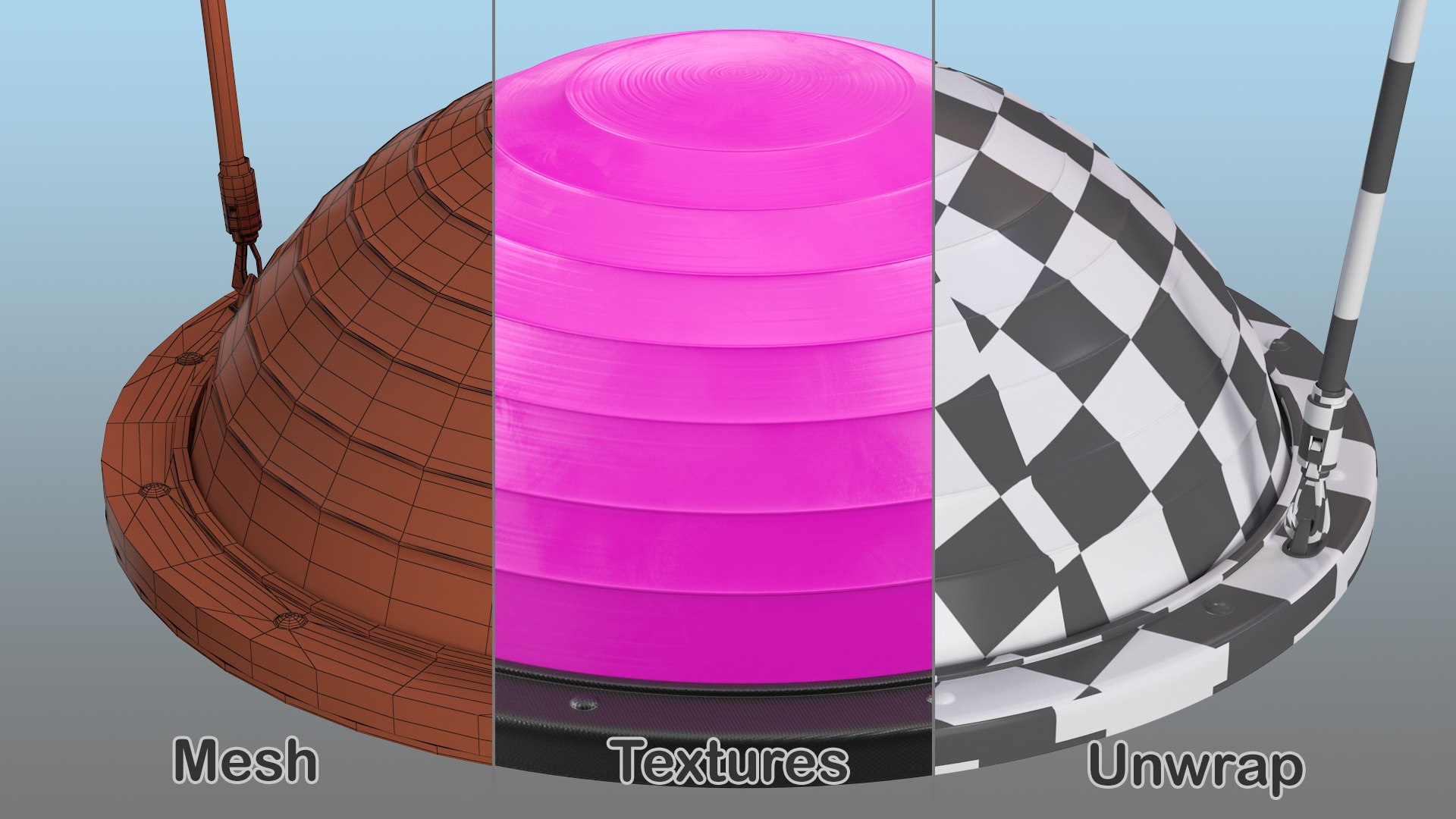 Balance Trainer Half Ball 3D Model - TurboSquid 1618456