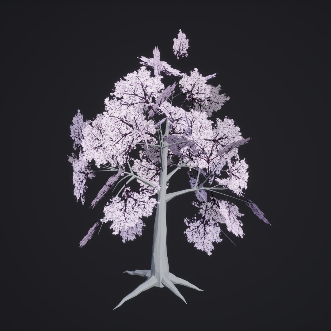 Tree White 3d Model