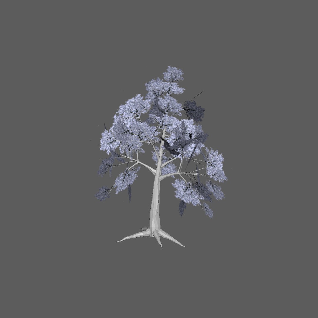 Tree White 3d Model