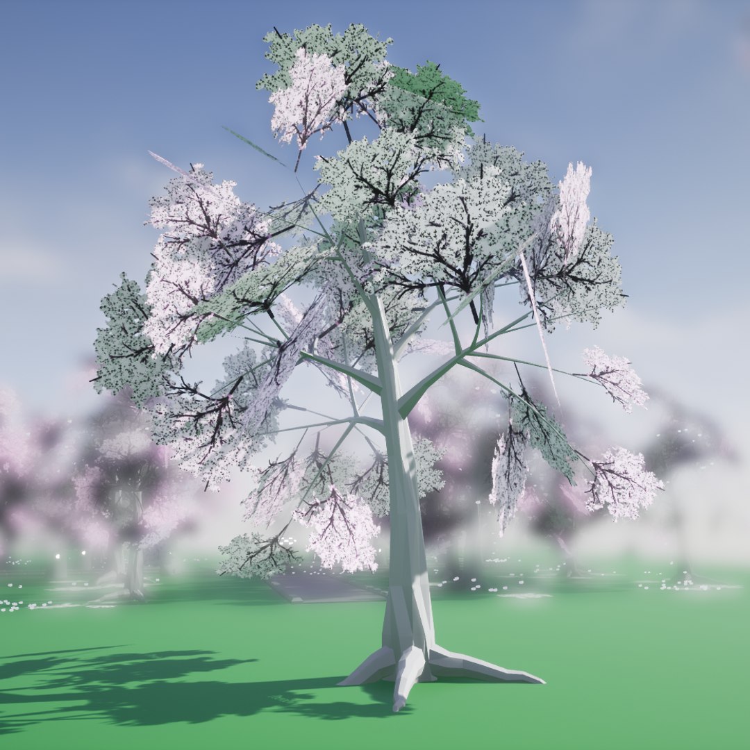 Tree White 3d Model