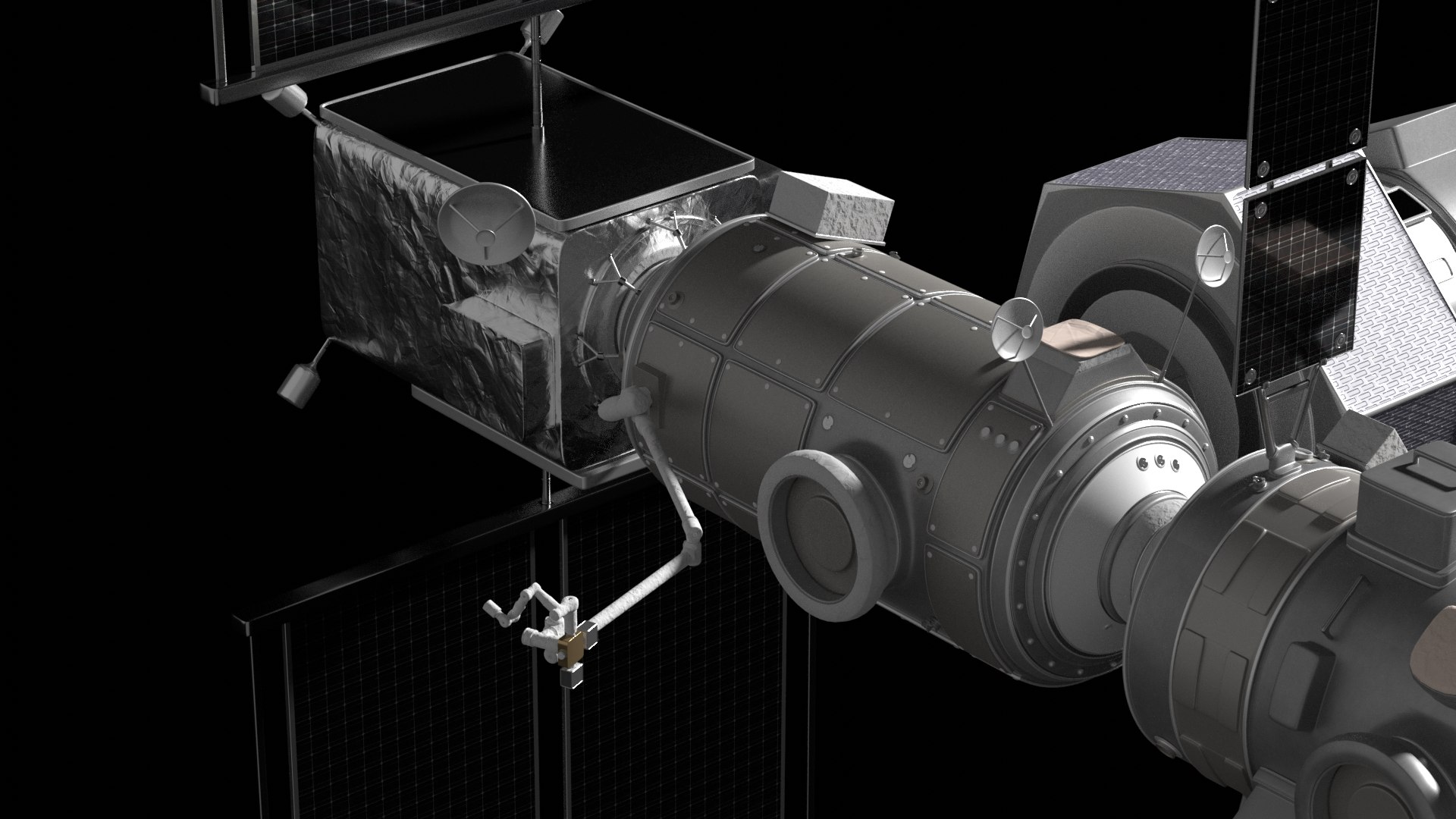 Lunar GATEWAY Space Station 3D - TurboSquid 2195277