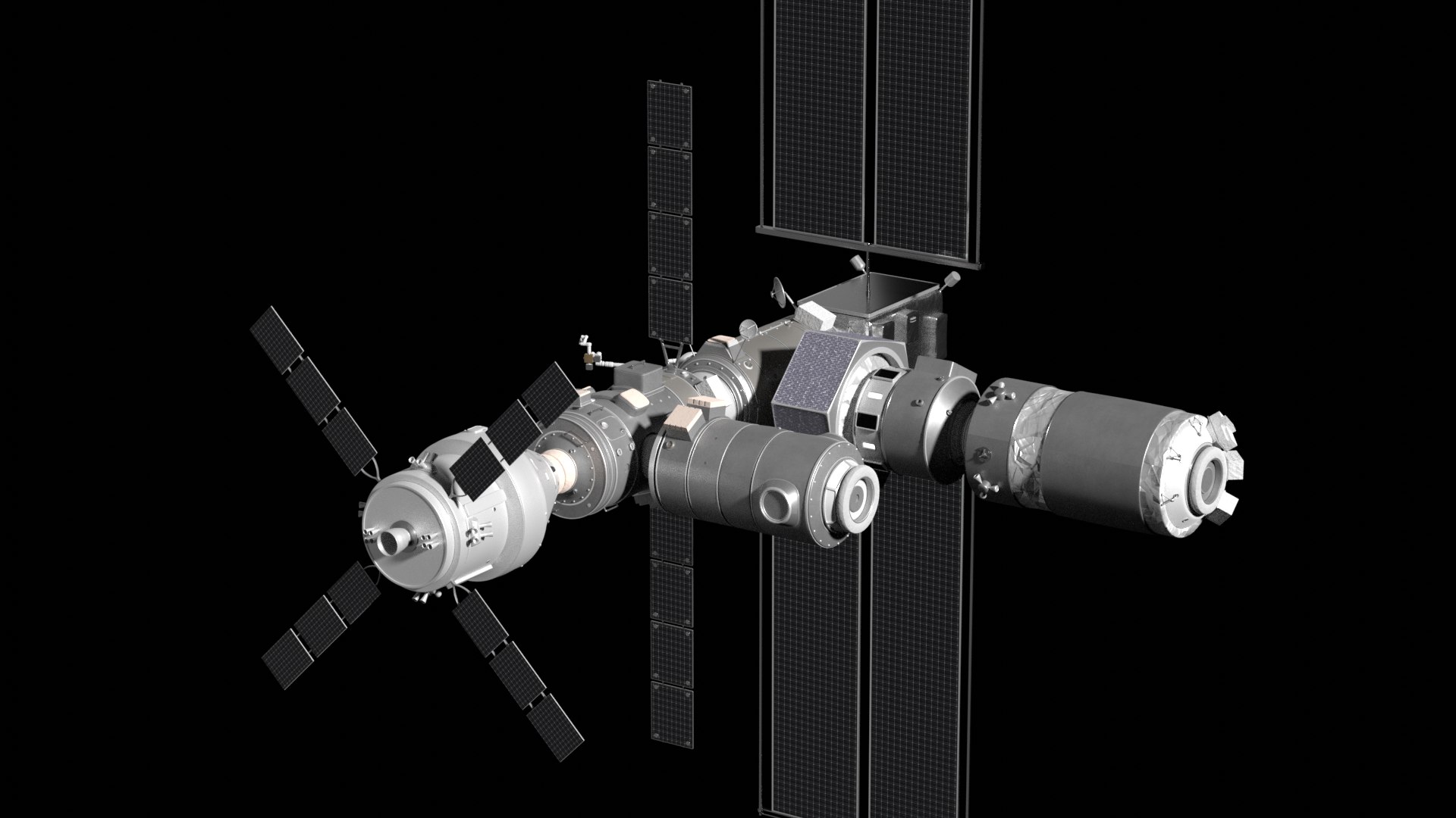 Lunar GATEWAY Space Station 3D - TurboSquid 2195277