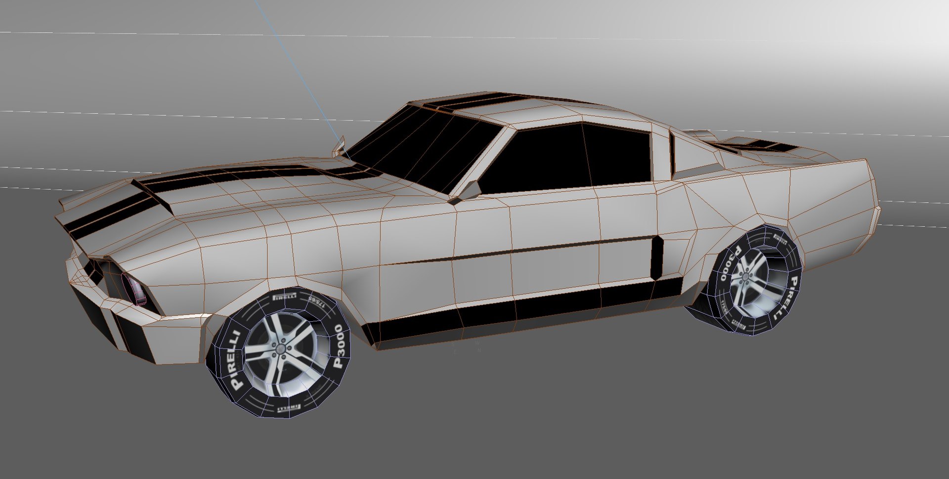 Mustang Unity 3d Model