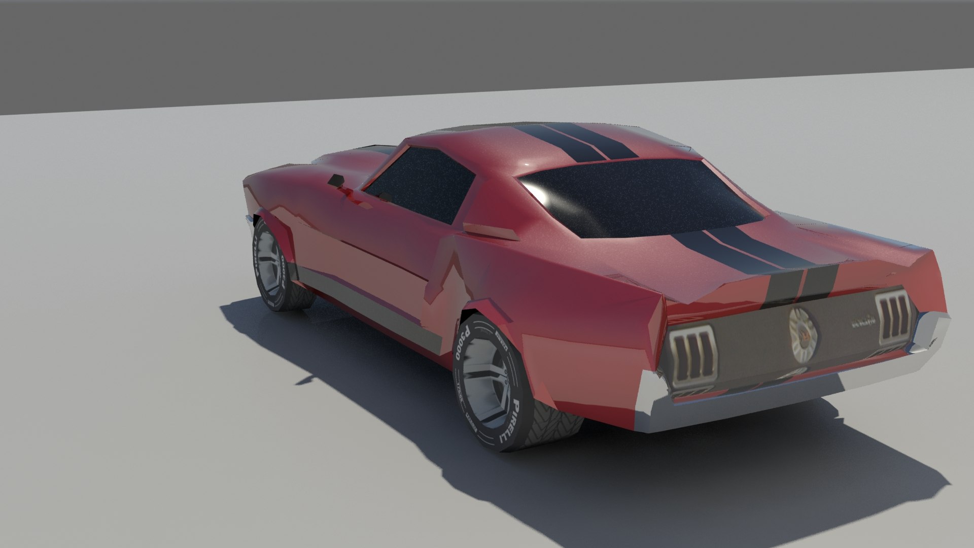 Mustang Unity 3d Model
