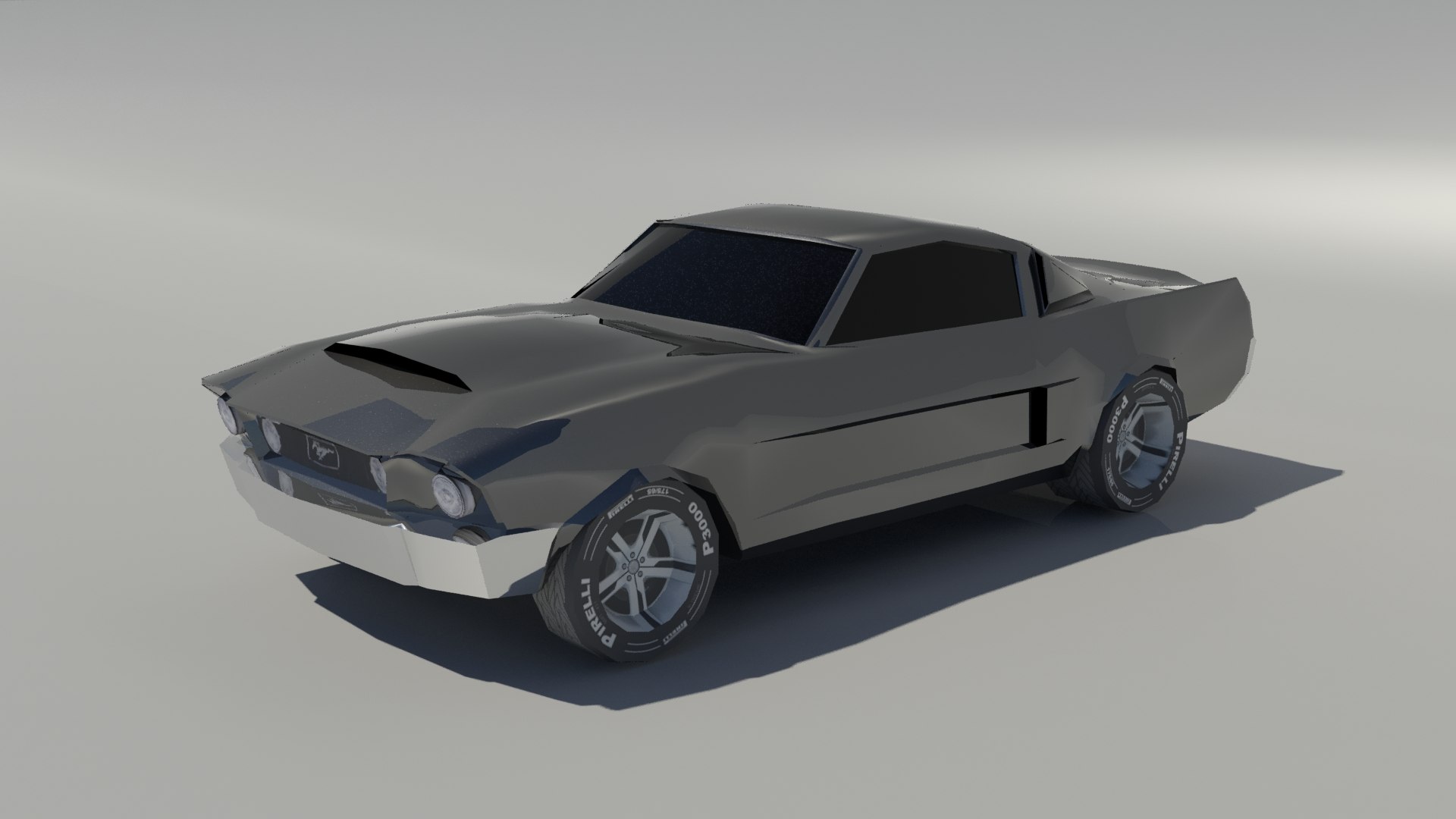 Mustang Unity 3d Model