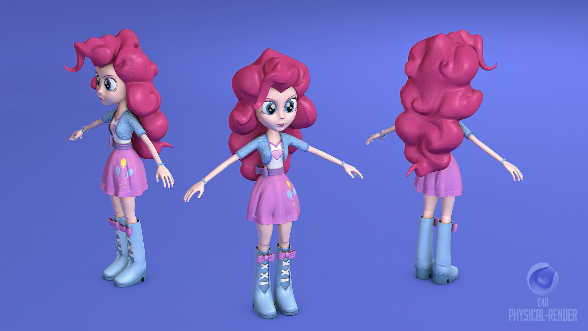 Human Pinkie Pie EG Character 8K 3D Model - TurboSquid 1713904
