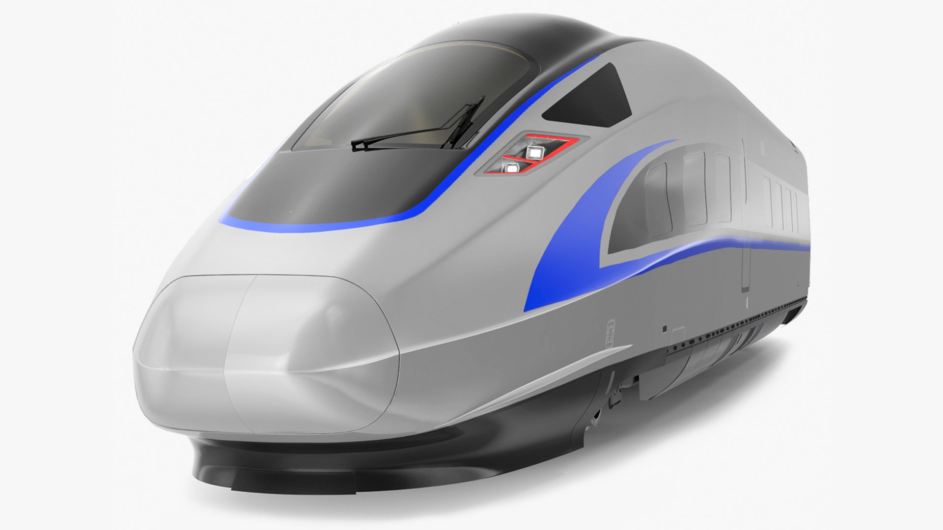 High Speed Bullet Train Locomotive Tail 3D model - TurboSquid 2083665
