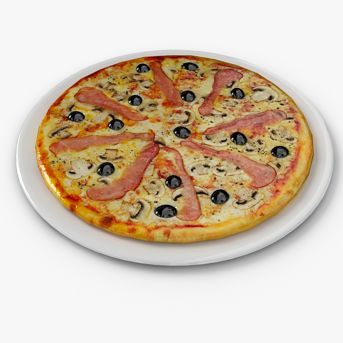 3d model pizza materials party