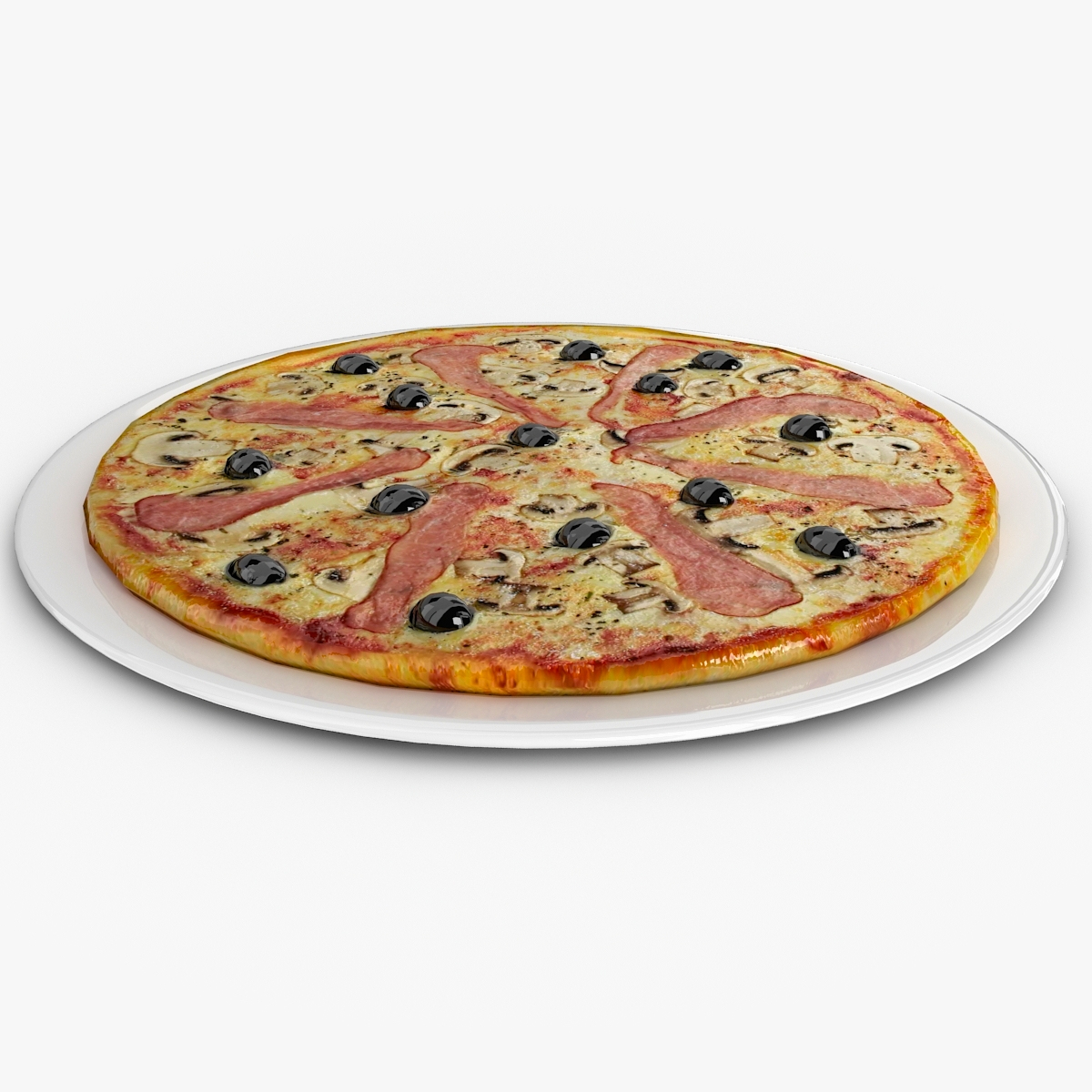 3d model pizza materials party