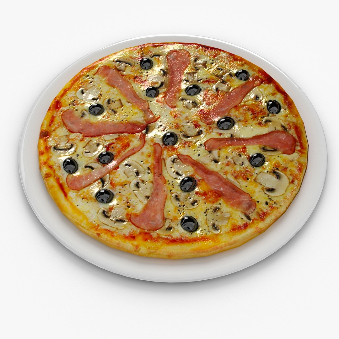 3d model pizza materials party