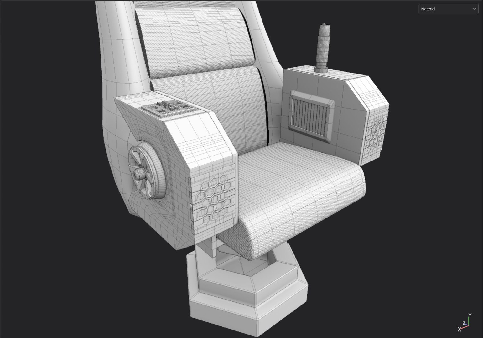 3D Sci Fi Chair - TurboSquid 1866139